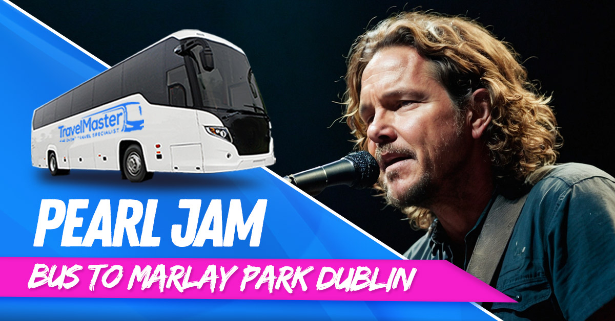 Bus to Pearl Jam Marlay Park Dublin June 2024 - Travel Master