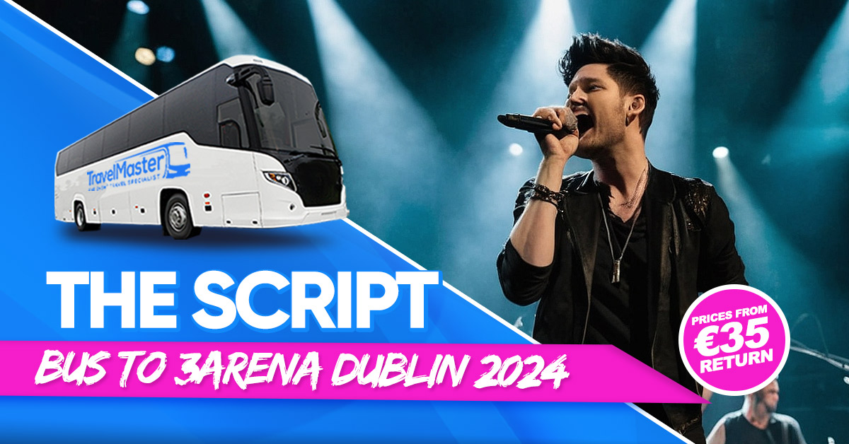 Bus to The Script 3Arena Dublin June 2024