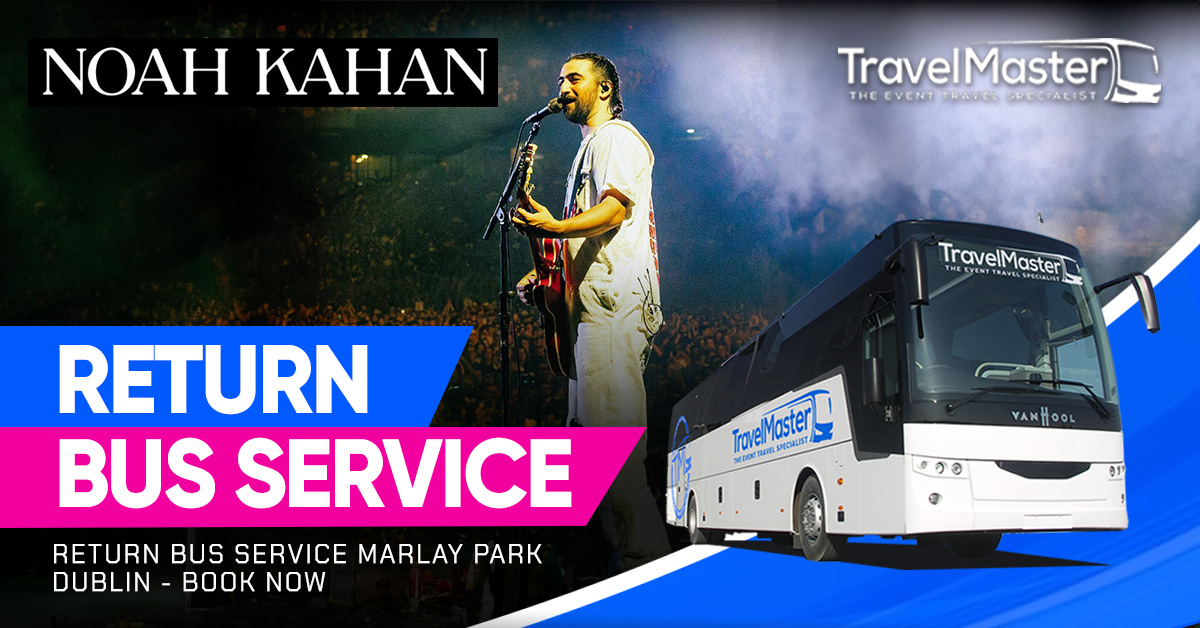 Bus to Noah Kahan Marlay Park Dublin July 2025 - Travel Master