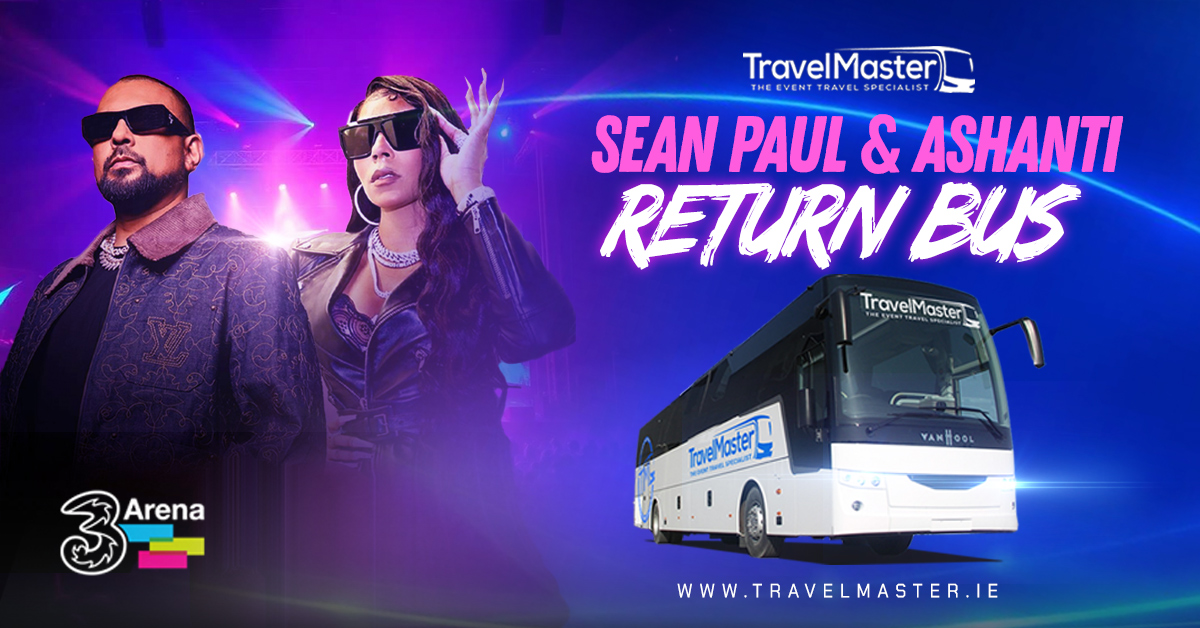Bus to Sean Paul & Ashanti 3Arena Dublin 2025