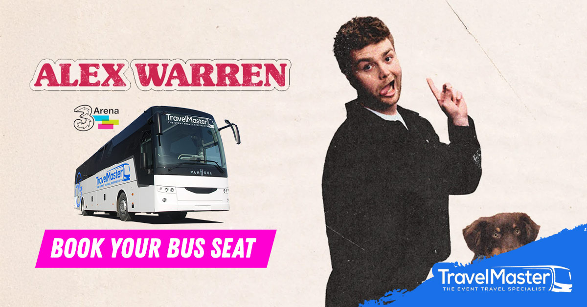 Bus to Alex Warren in the 3Arena Dublin 2025- Nationwide Return