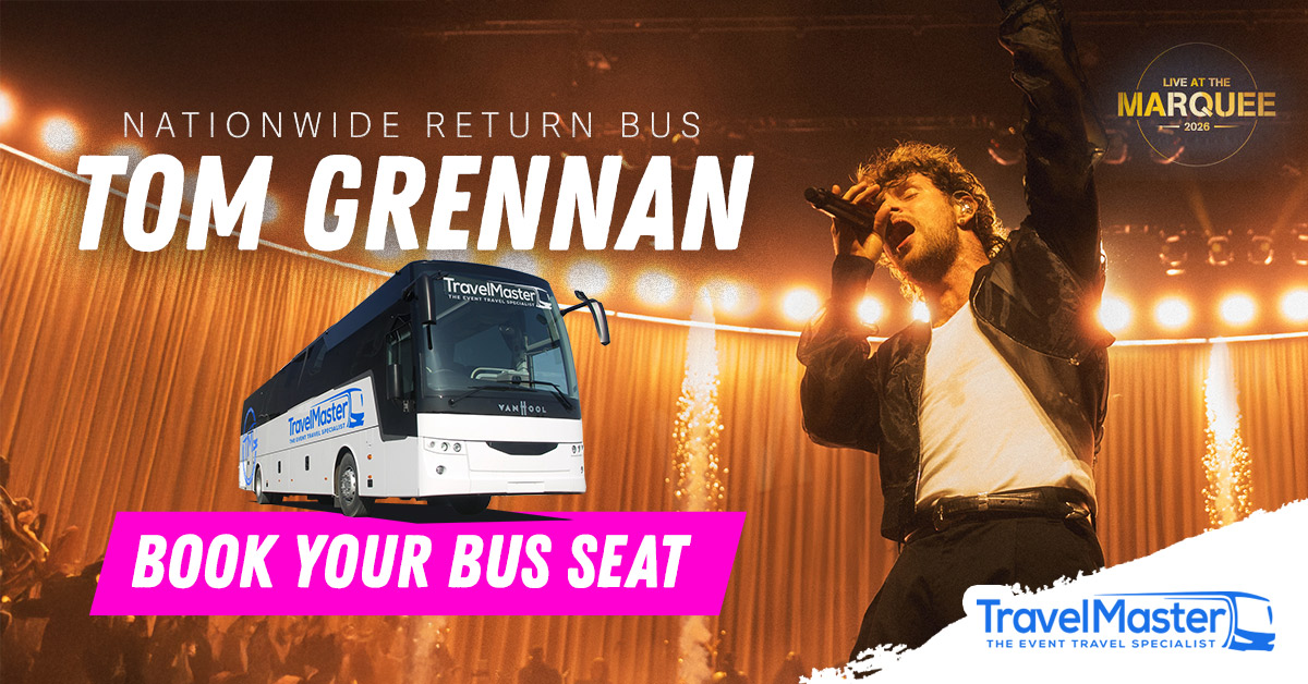 Bus to Tom Grennan Live at the Marquee Park Cork 2026