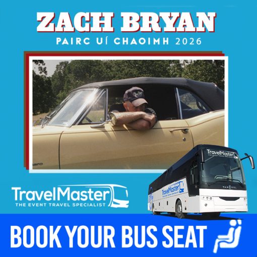 Bus to Zach Bryan in the Páirc Uí Chaoimh Cork 2026