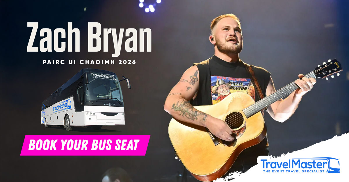 Bus to Zach Bryan in the Páirc Uí Chaoimh Cork 2026