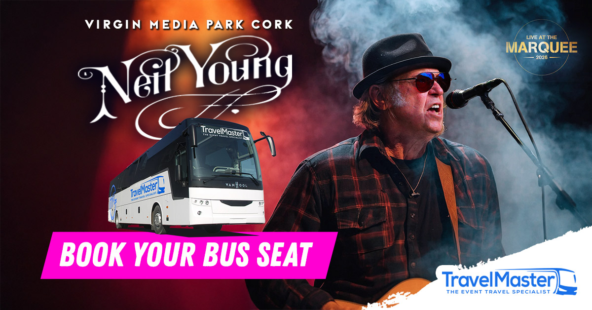 Bus to Neil Young in the Virgin Media Park Cork 2026